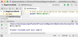 Python Program to Print Hello World