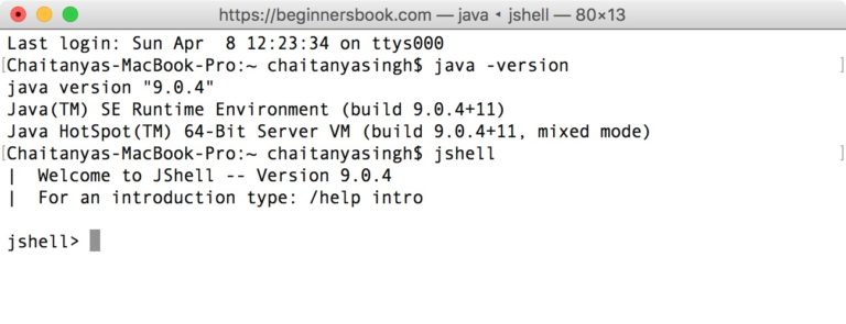 Java 9 JShell (Java Shell) – REPL