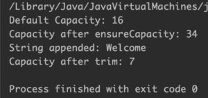 Java Stringbuilder Trimtosize