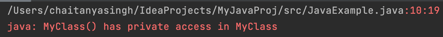 What Is Private Keyword In Java