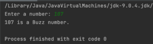 Check Buzz Number in Java and print all numbers in a range